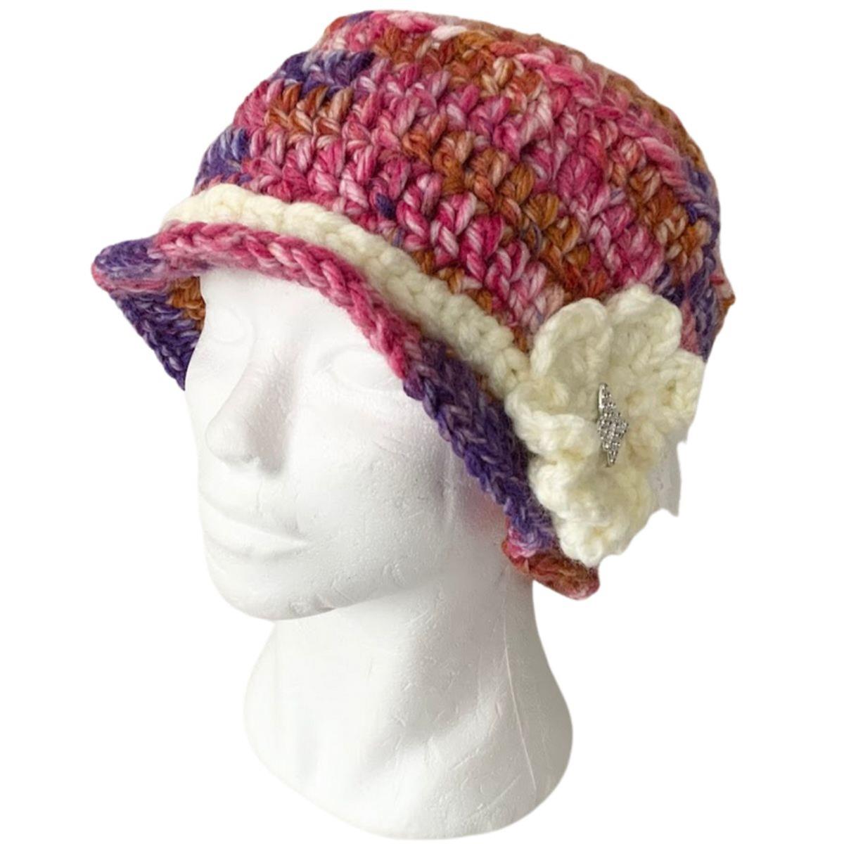 Joseph Bear Sherbet & Cream Retro Style Hat Crochet Kit | SewingStreet