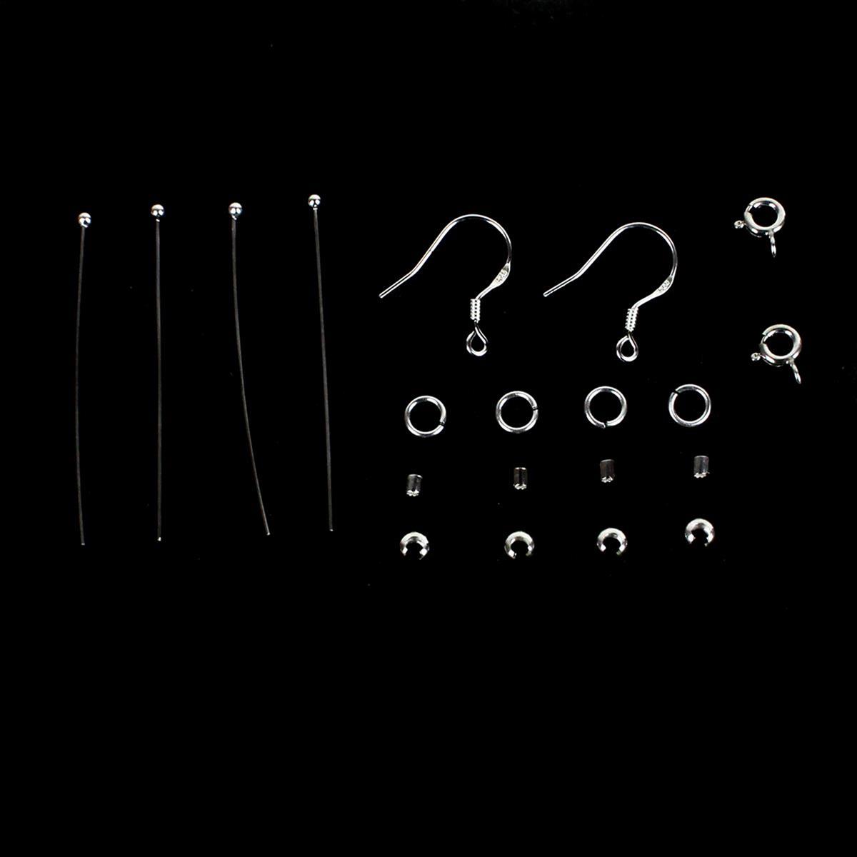 925 Sterling Silver Suite Findings Pack, 20pcs | JewelleryMaker