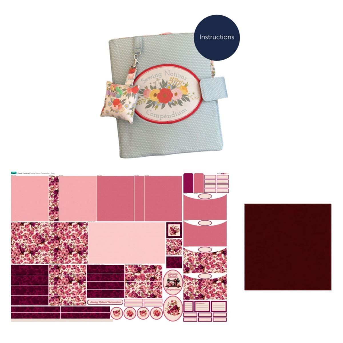 Family Comforts Vintage Roses Sewing Compendium Kit: Instructions ...