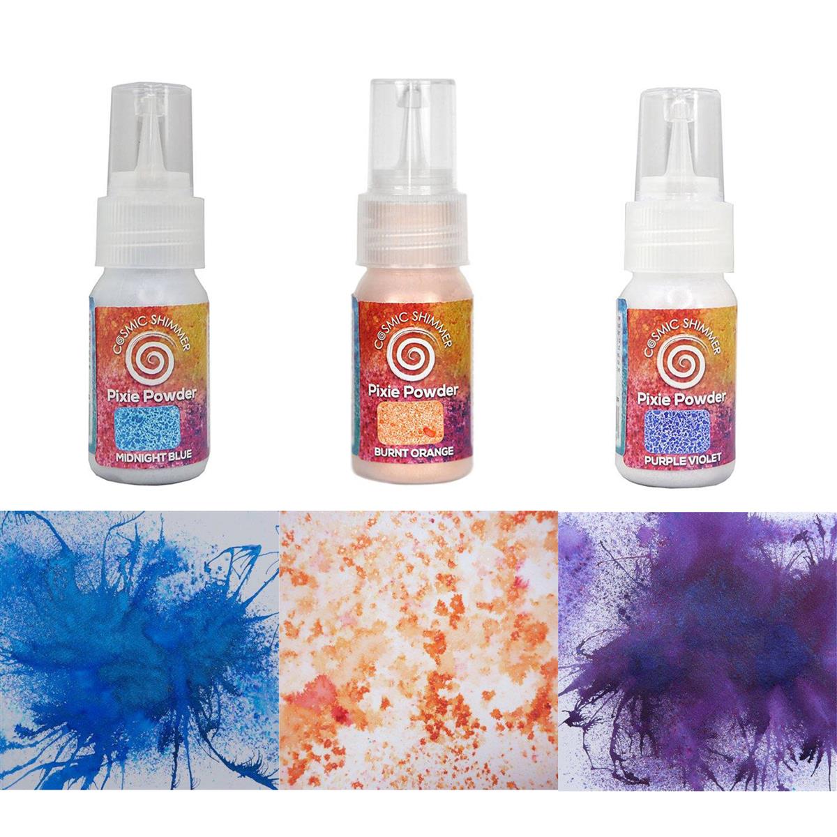 Cosmic Shimmer Pixie Powders - set of 3 - Set A | HobbyMaker