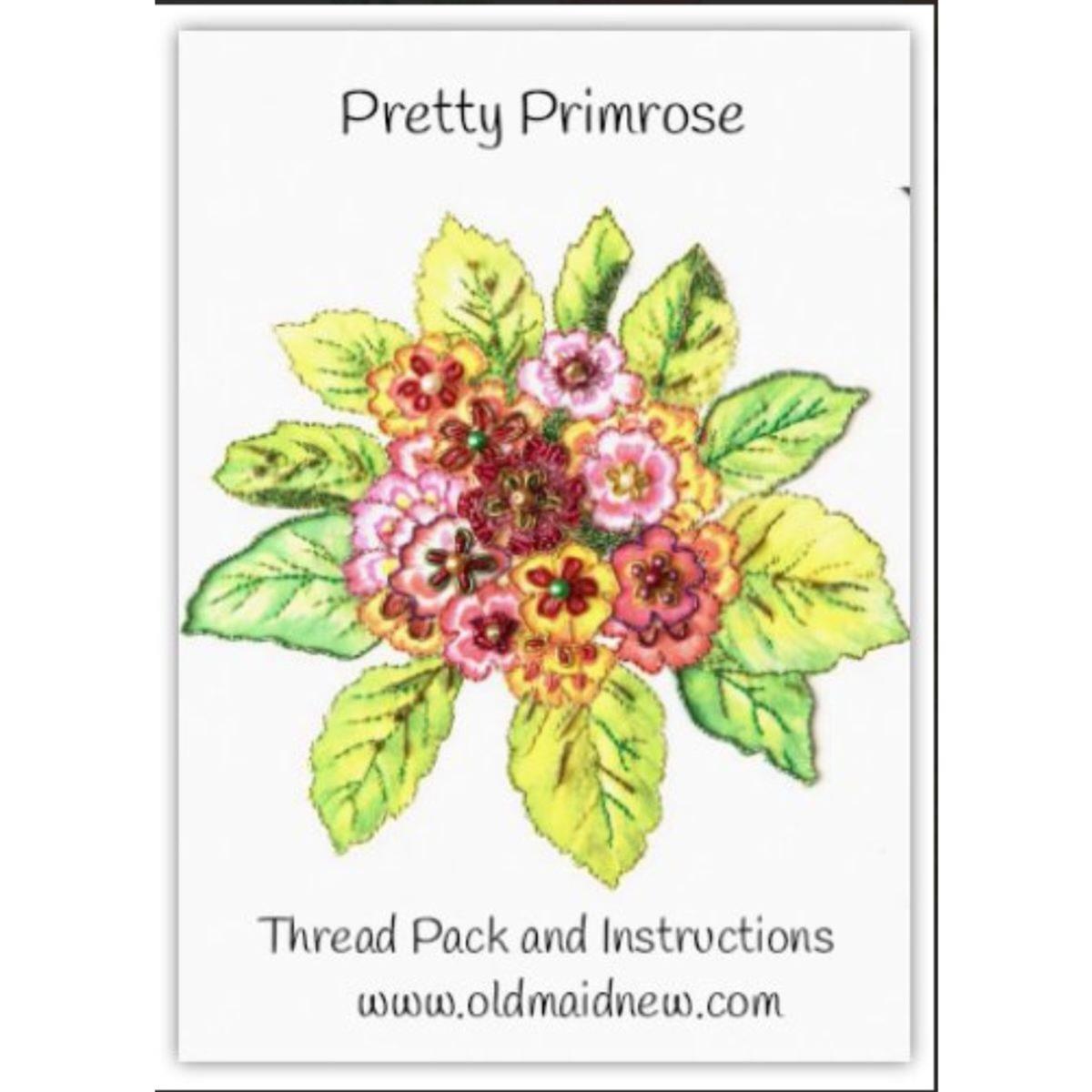 Old Maid New Pretty Primrose Metal Thread Embroidery Kit | SewingStreet