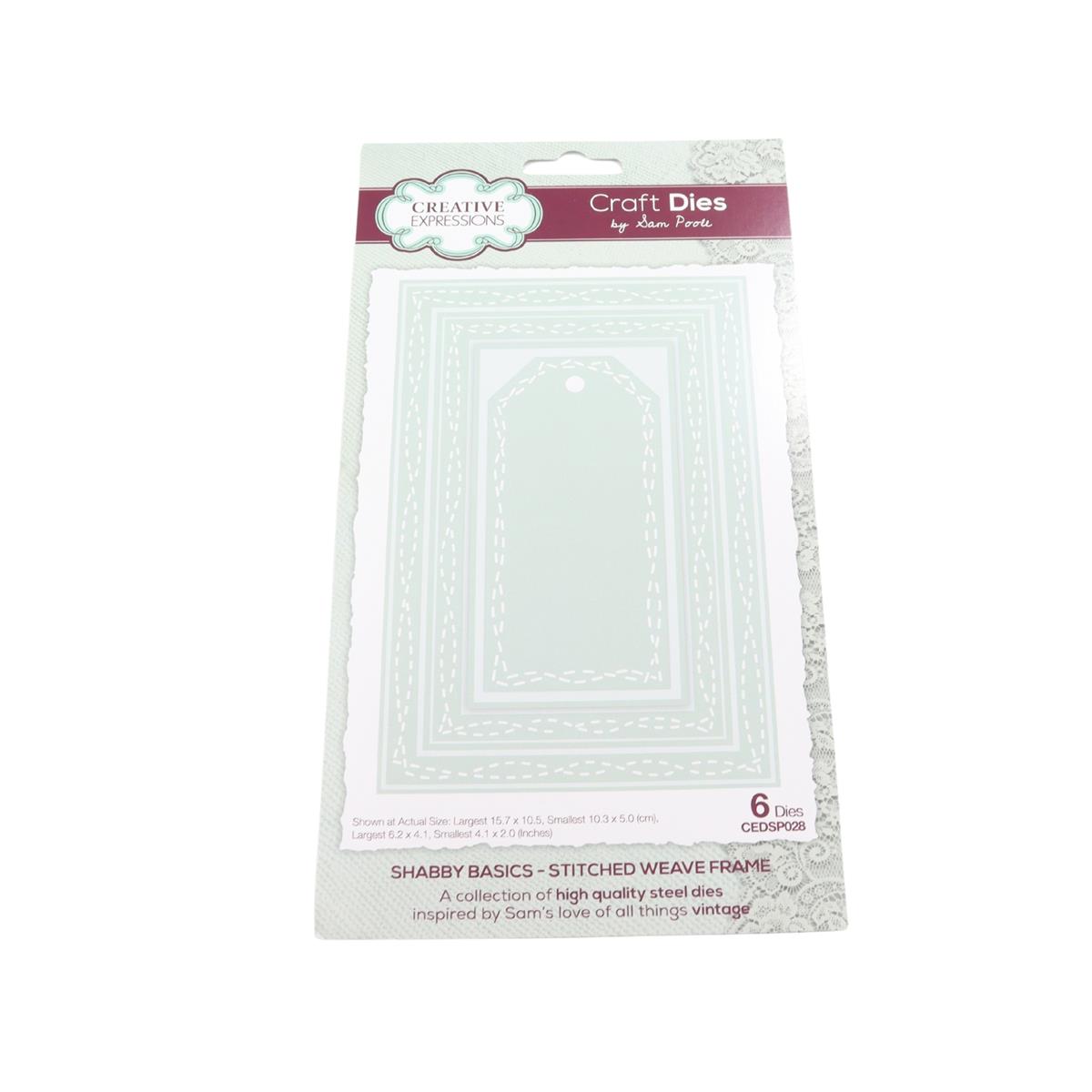 Creative Expressions Sam Poole Shabby Basics Stitched Weave Craft Die ...