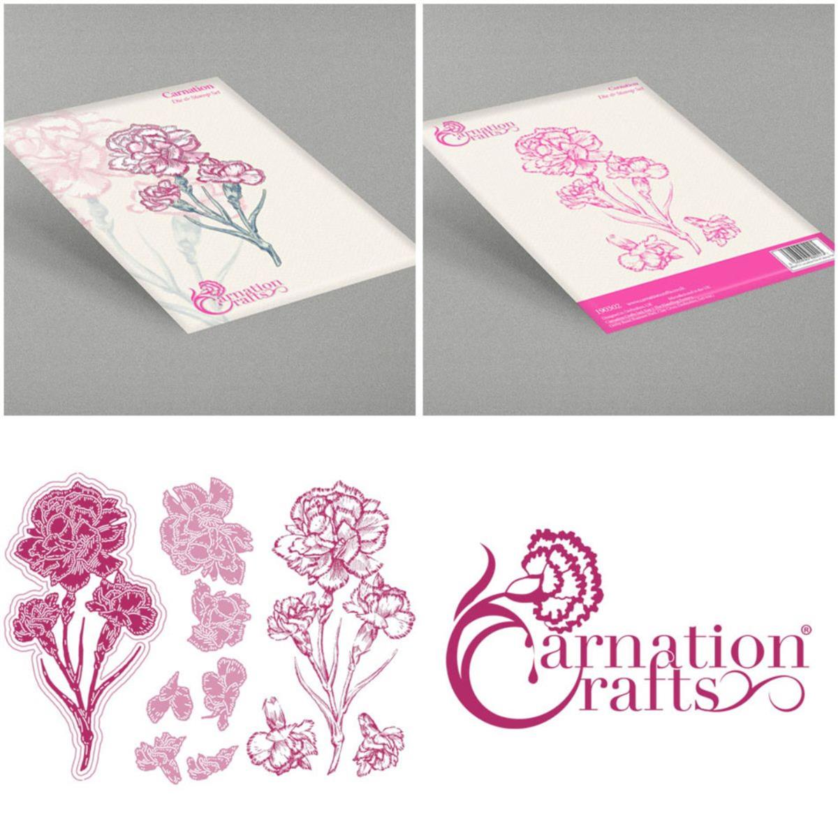 Carnation Crafts Carnation Die & Stamp Set | HobbyMaker