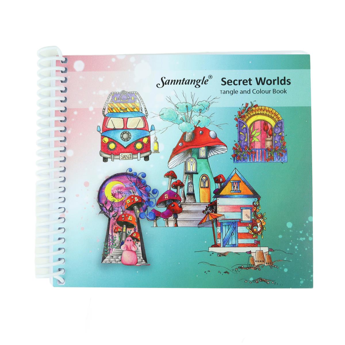 Sanntangle - Secret Worlds Tangle Book | HobbyMaker