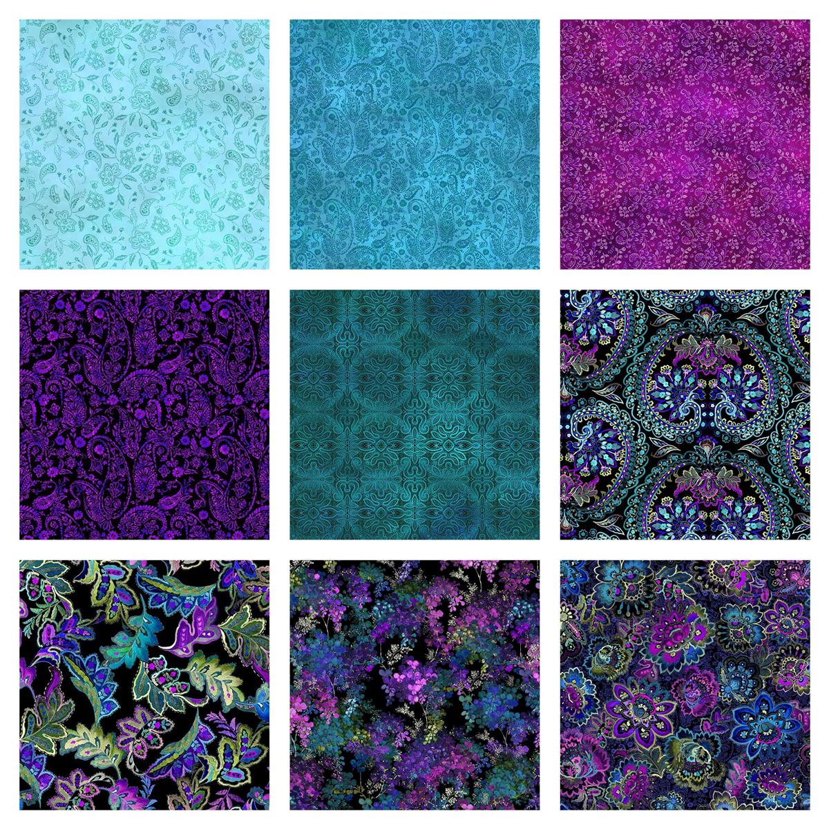 Jason Yenter Purple Resplendent Collection Fabric Mega Bundle (4.5m ...