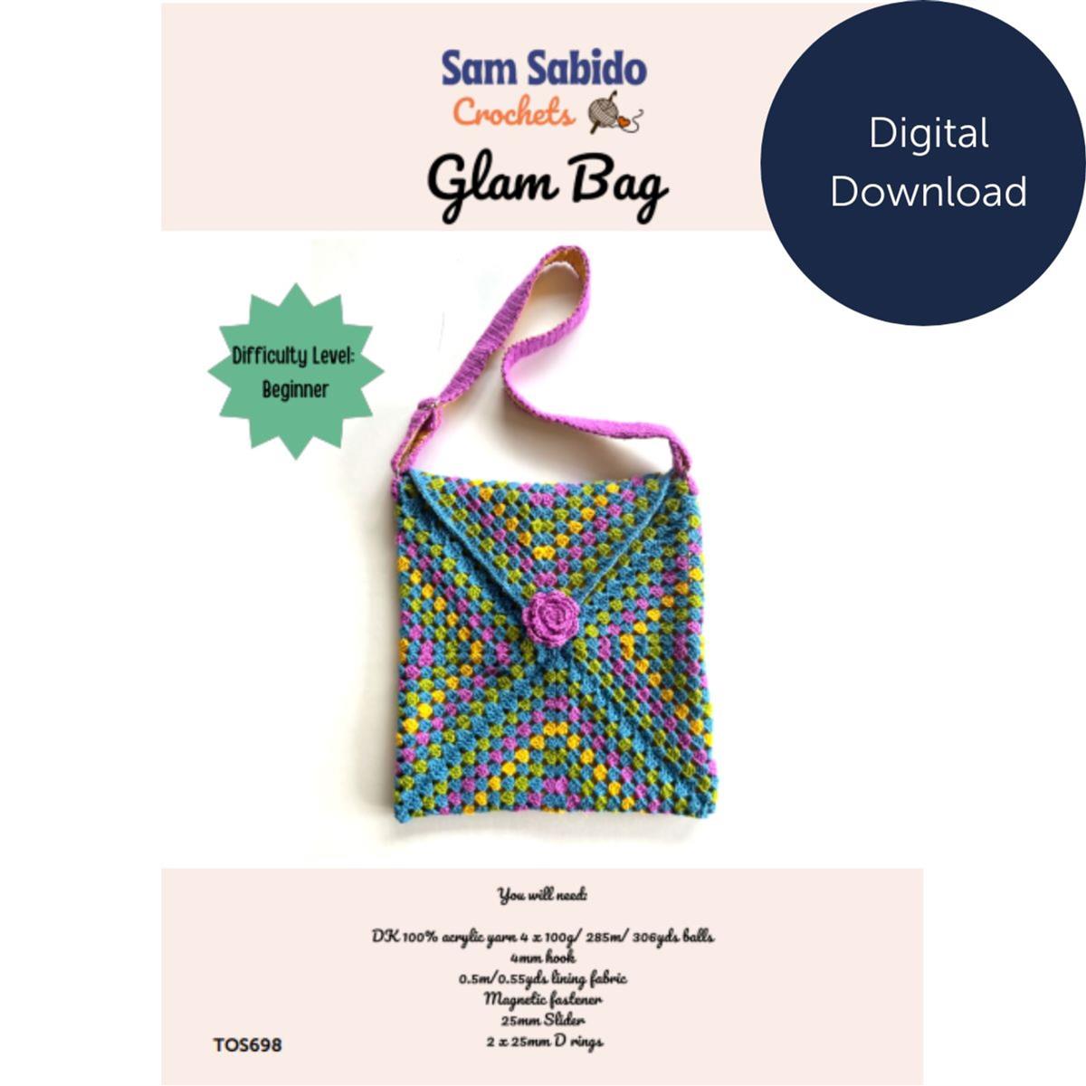 Sam Sabido Crochets Glambag Pattern - Digital Download | SewingStreet