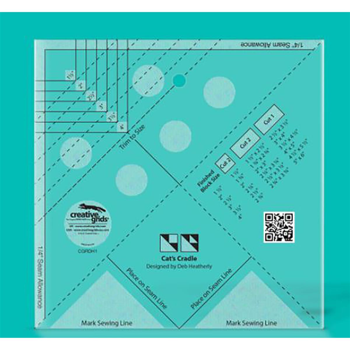 Creative Grids® Cat's Cradle Tool Quilt Ruler | SewingStreet