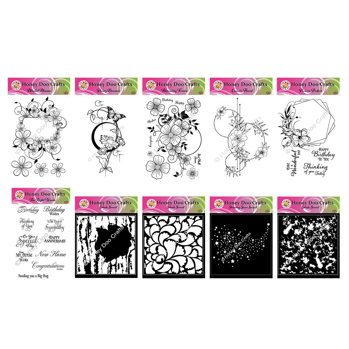 Honey Doo Crafts - Floral Frames and More Bundle | HobbyMaker