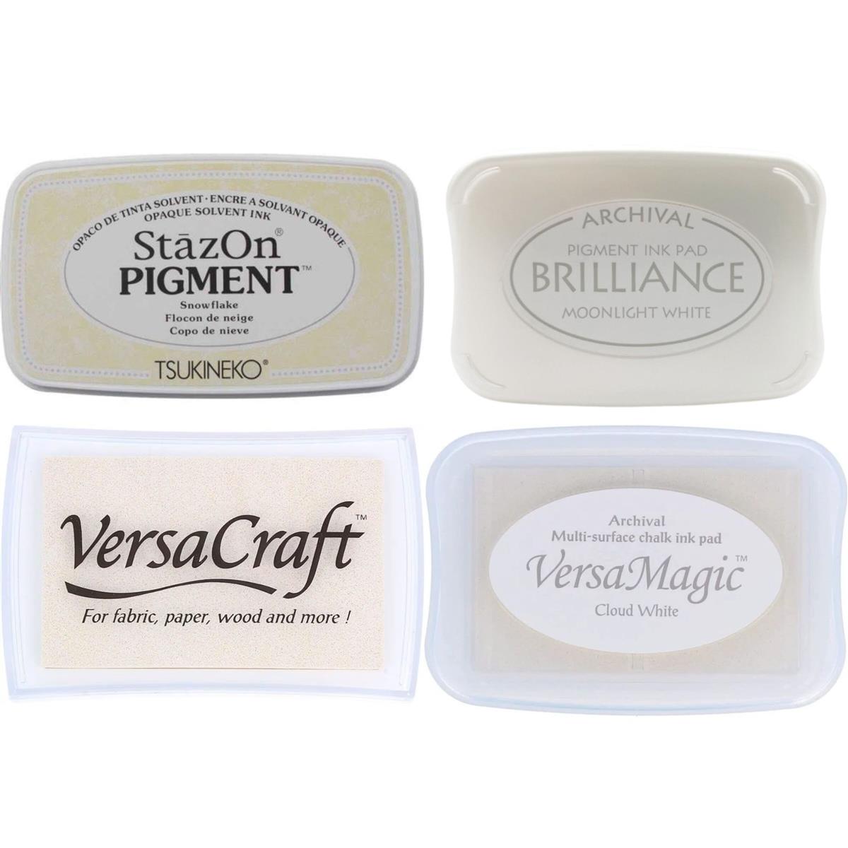 Persinal Impressions- Tsukineko White Ink Pad Starter Collection ...