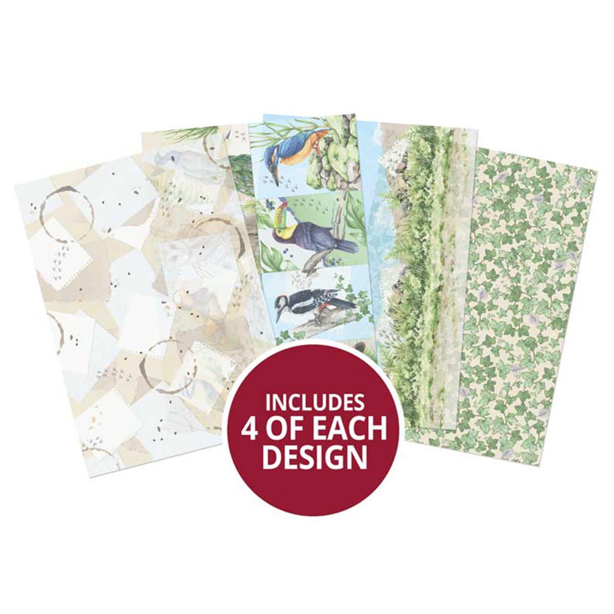 Botanical Birds Printed Parchment | HobbyMaker