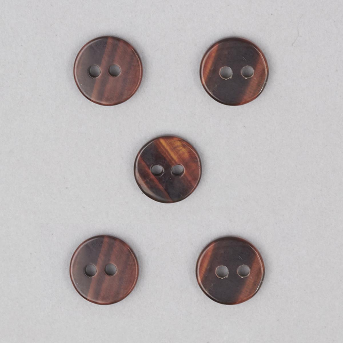 19cts Red Tigers Eye Buttons Approx 12mm 5pcs/set | JewelleryMaker