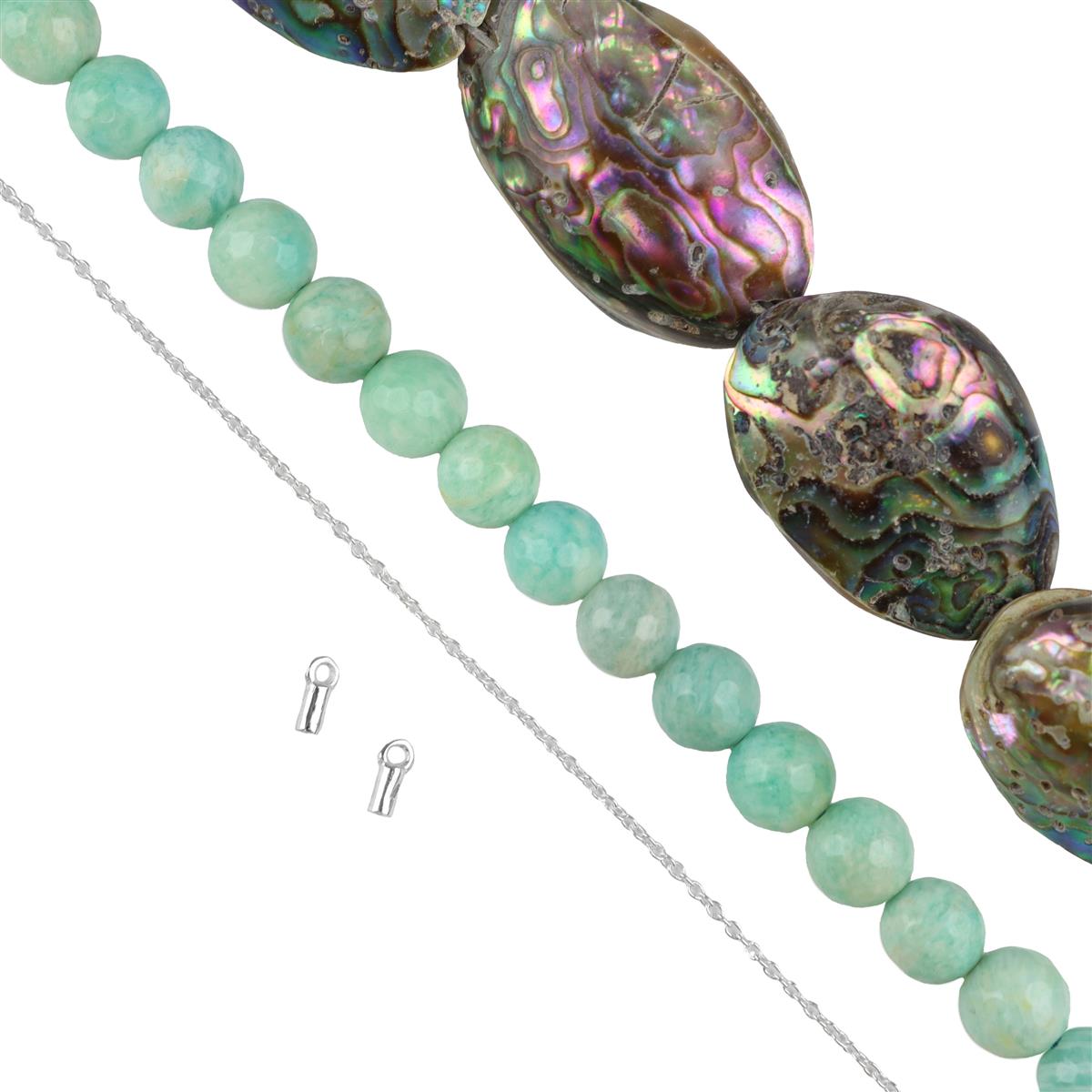 Paua Mosaic Shells & Amazonite Project With Instructions By Mark Smith ...
