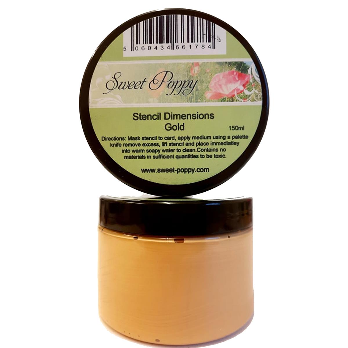 Stencil Dimensions - Gold Pearl Paste | HobbyMaker