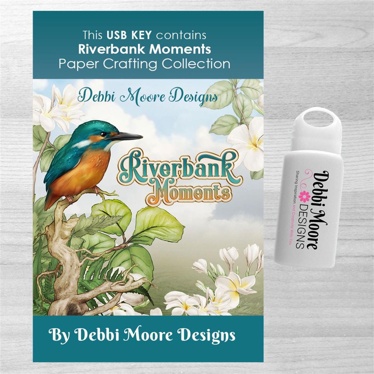 Debbi Moore Designs - Riverbank Moments USB Key Over - 1670 Printable ...