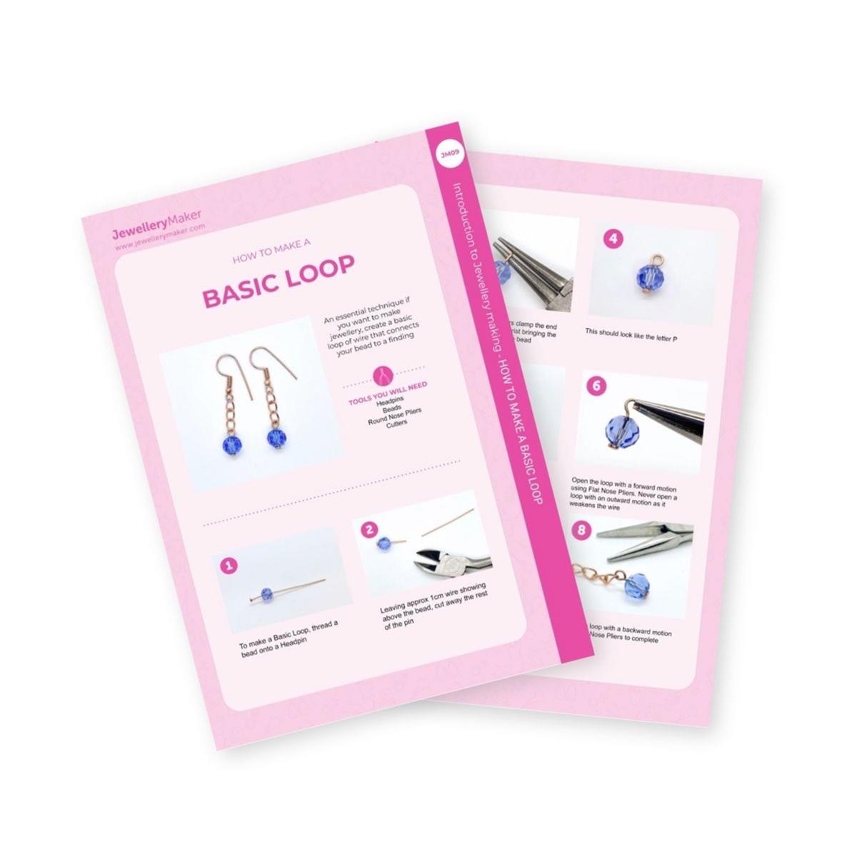 Introduction to Jewellery Making: How to do a Basic Loop Downloadable PDF | JewelleryMaker