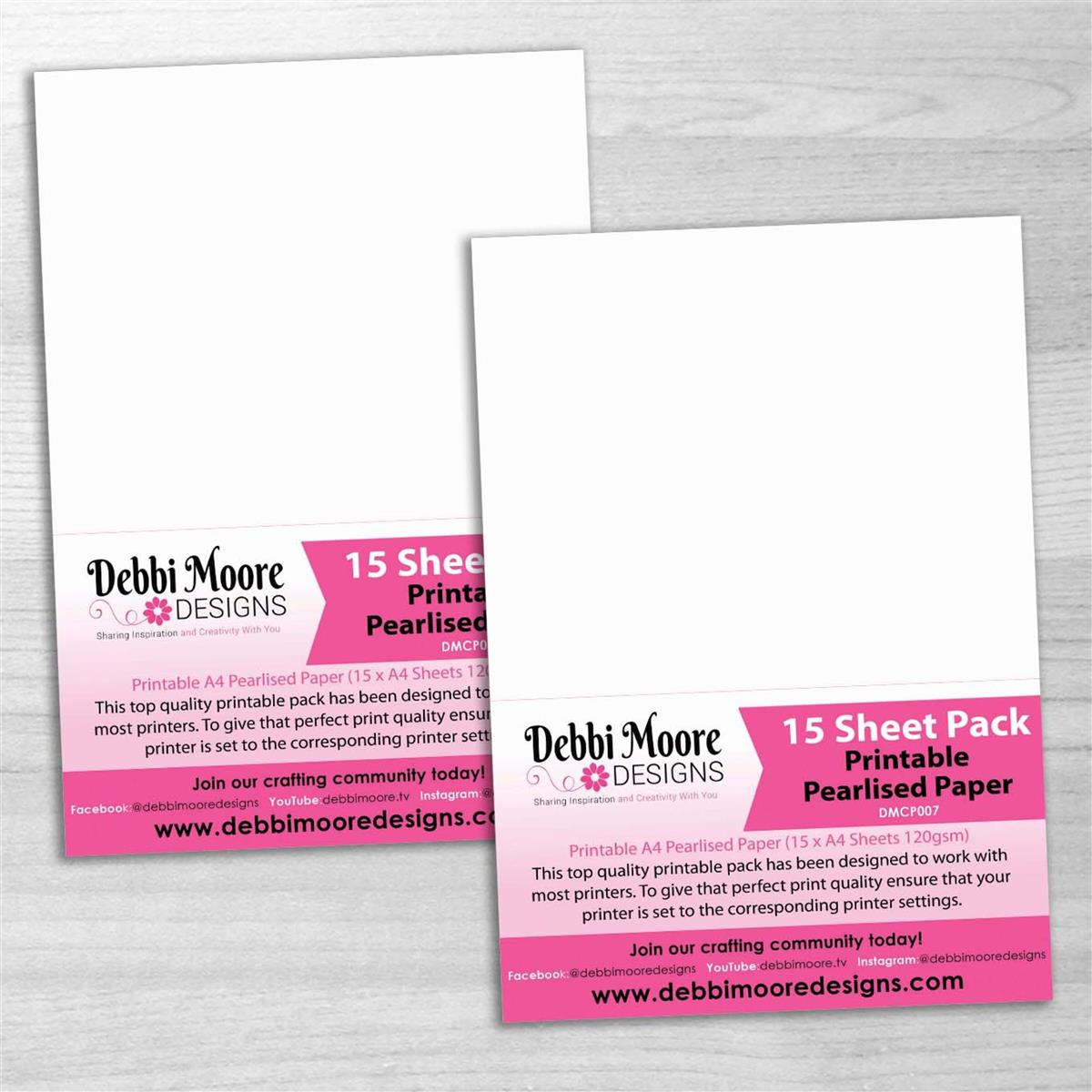 Debbi Moore Designs - Printable Pearlised - 30 Sheets | HobbyMaker