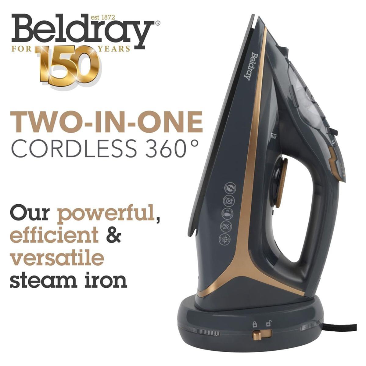 Beldray 2 in 1 Cordless 360 Iron Copper Edition | SewingStreet