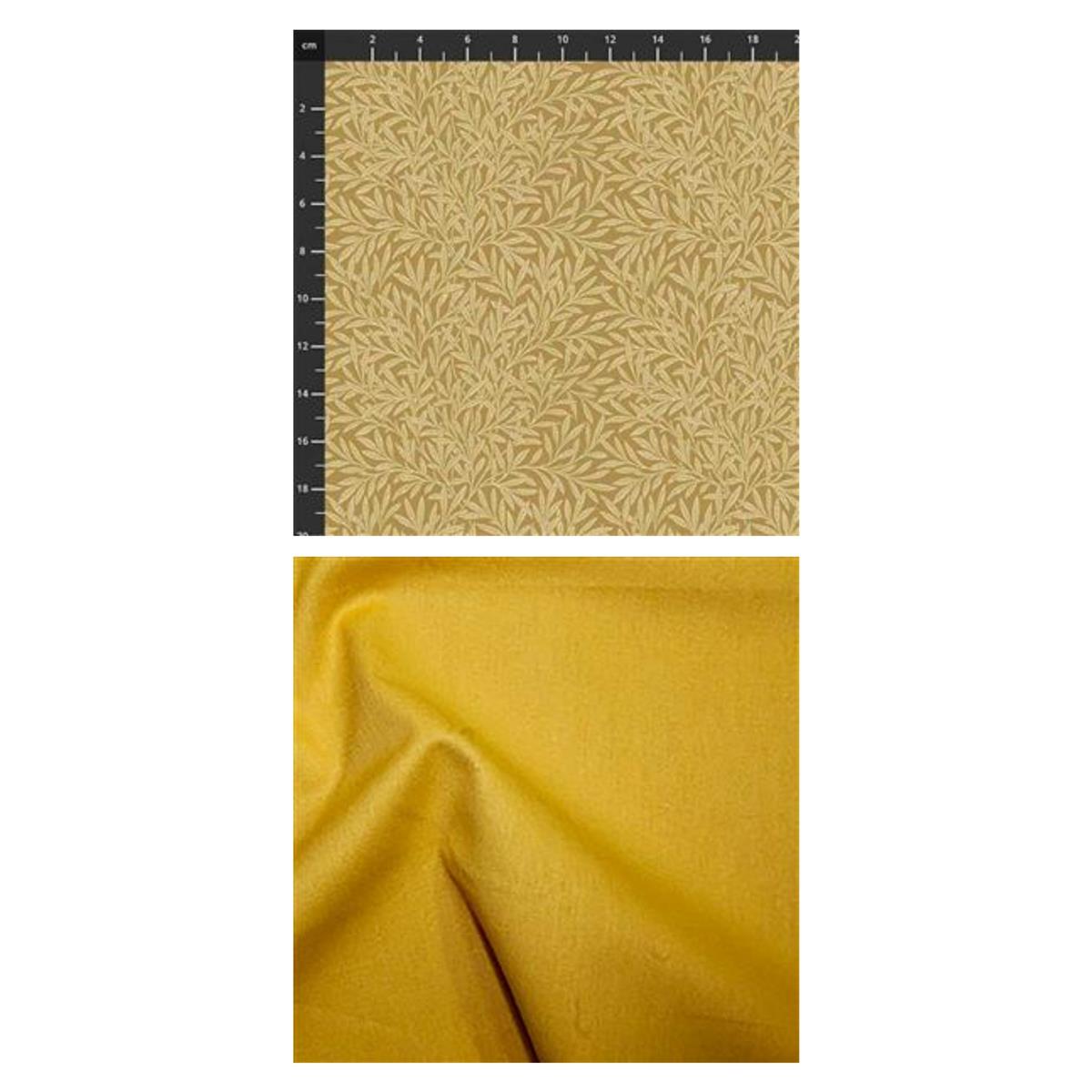 William Morris Willow Gold Fabric Bundle (1m) | SewingStreet