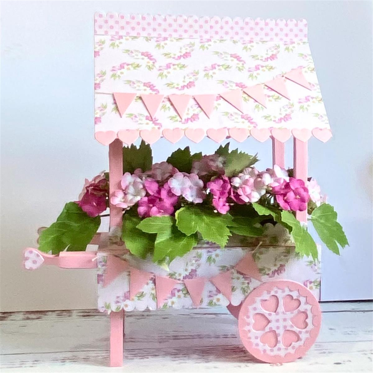 Craft buddy Festival Flower Cart Die set | HobbyMaker