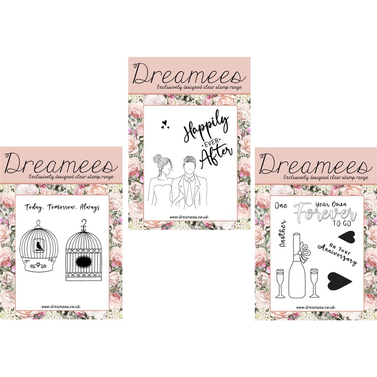 Love Always Stamp Bundle, 3 x A5 Stamp Set | HobbyMaker