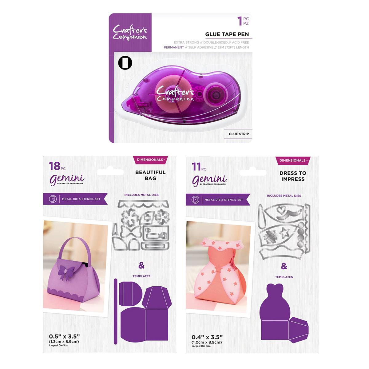 Crafter's Companion - 3D Box Dies & Everyday Stencils Collection with ...