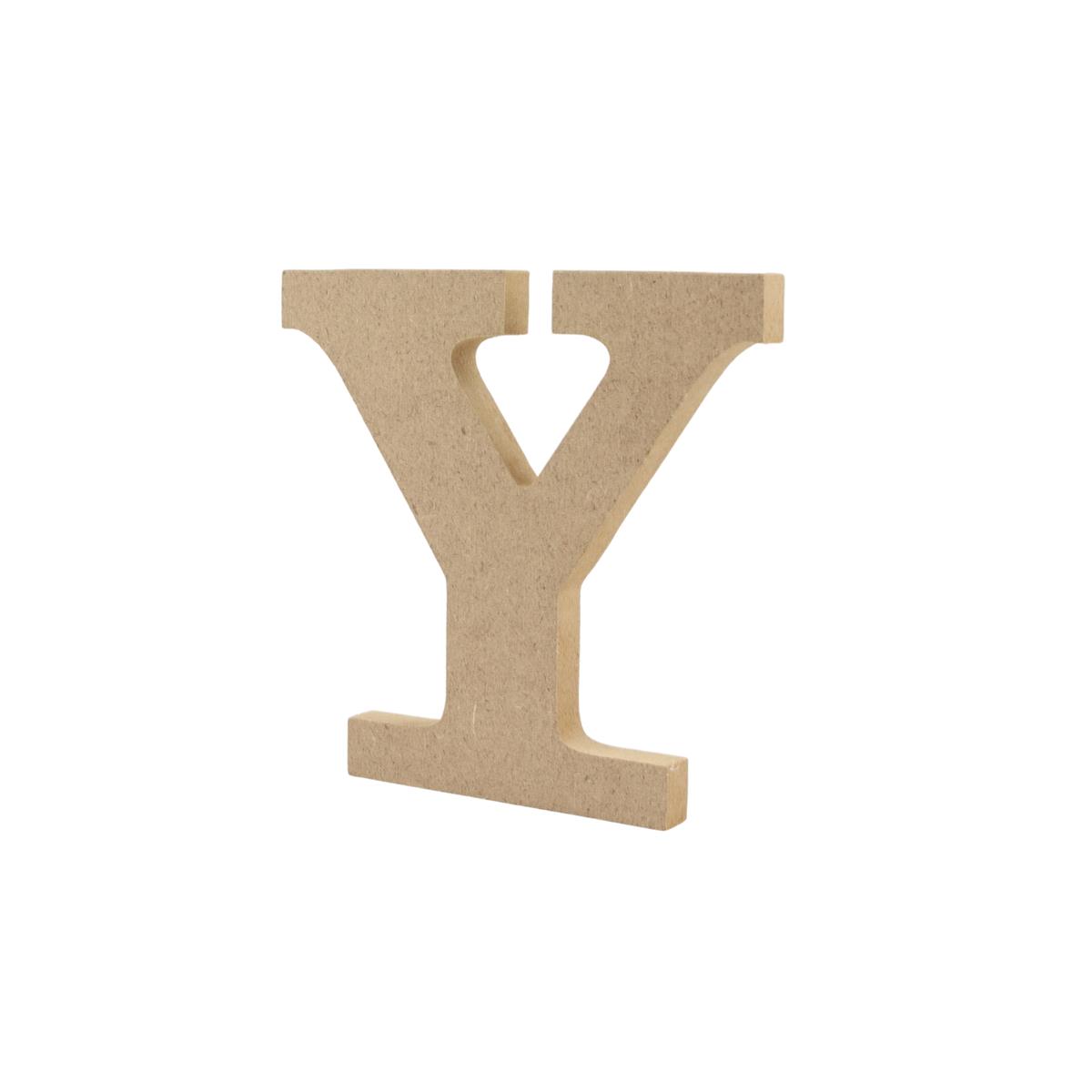 MDF Letter (1pc) - Bare Basics - Y | HobbyMaker