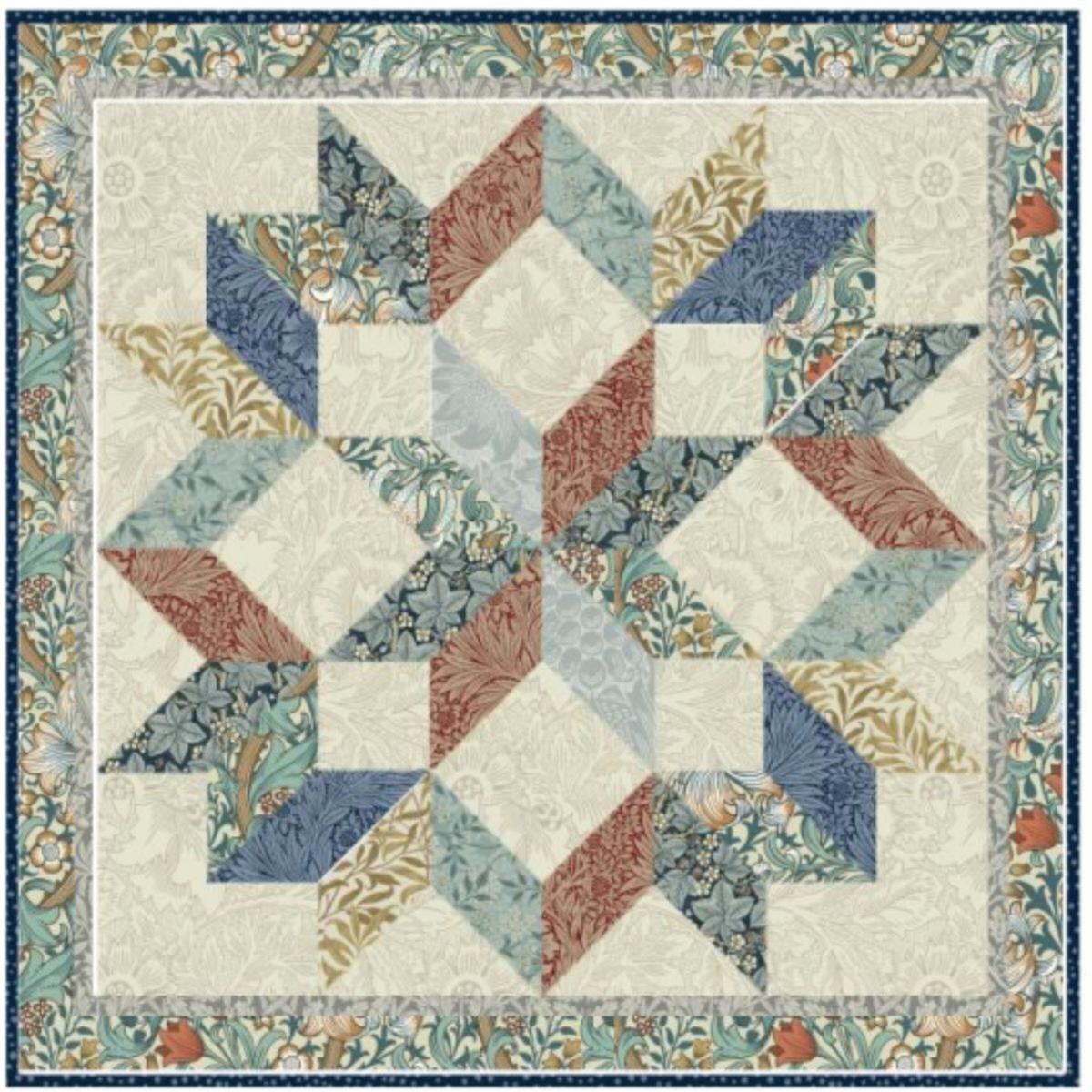 William Morris Spring Bloom Quilt Kit 193 x 193 cm | SewingStreet