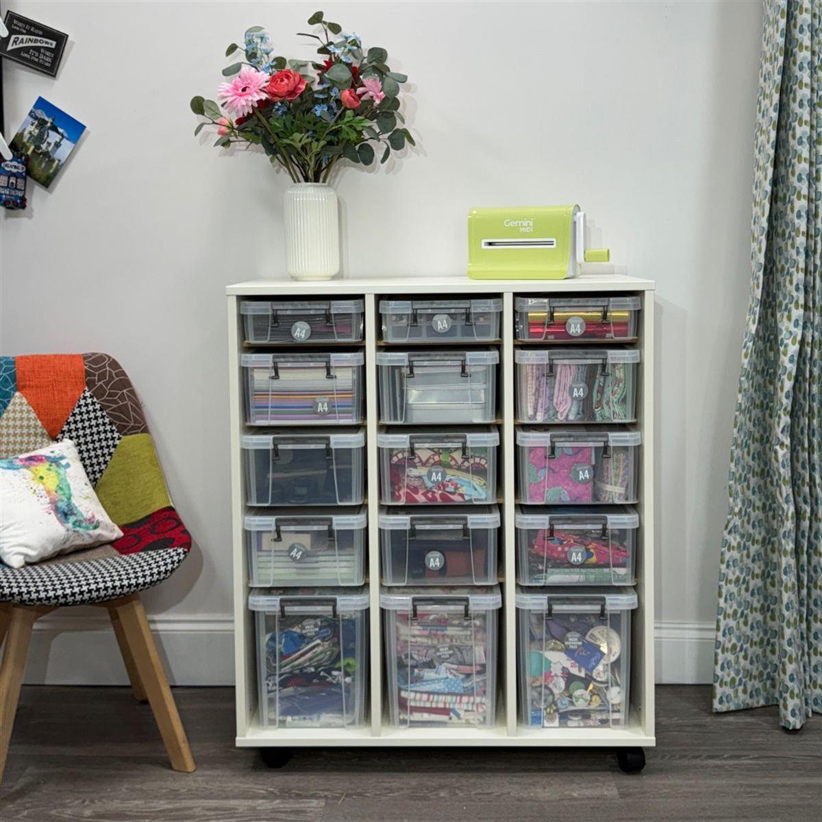 Storage4Crafts - Exford 100 - Choose from Devon Oak, Vanilla Or ...