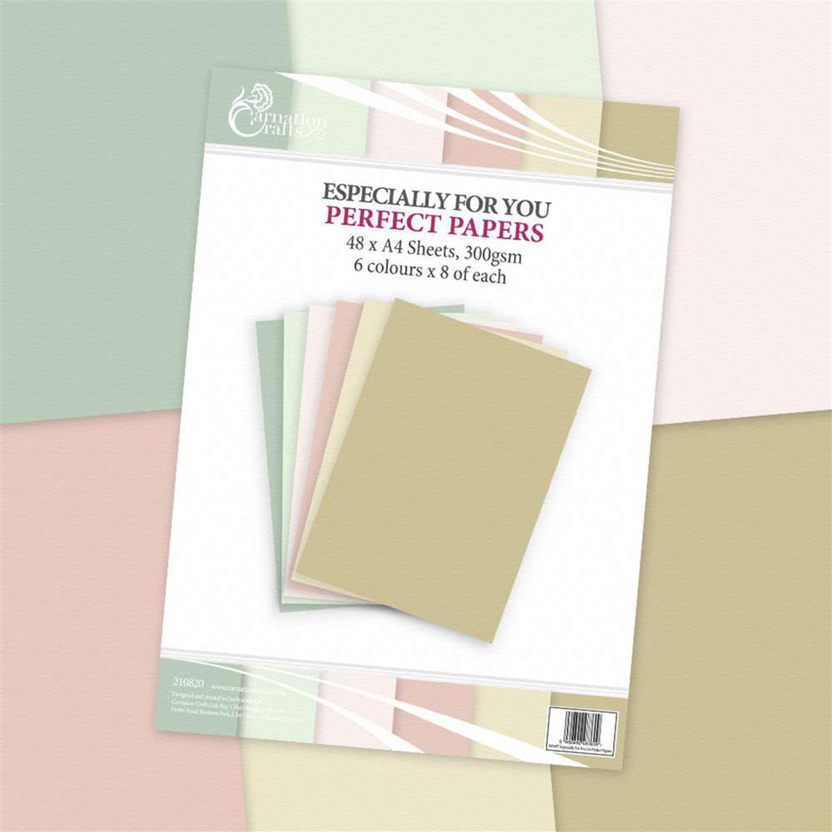 Carnation Crafts Especially For You A4 Perfect Papers 300gsm 48 sheets ...