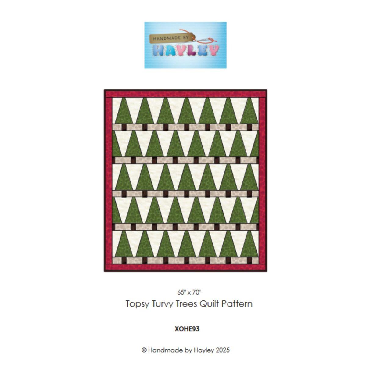 Handmade By Hayley Topsy Turvy Trees Quilt Instructions | SewingStreet