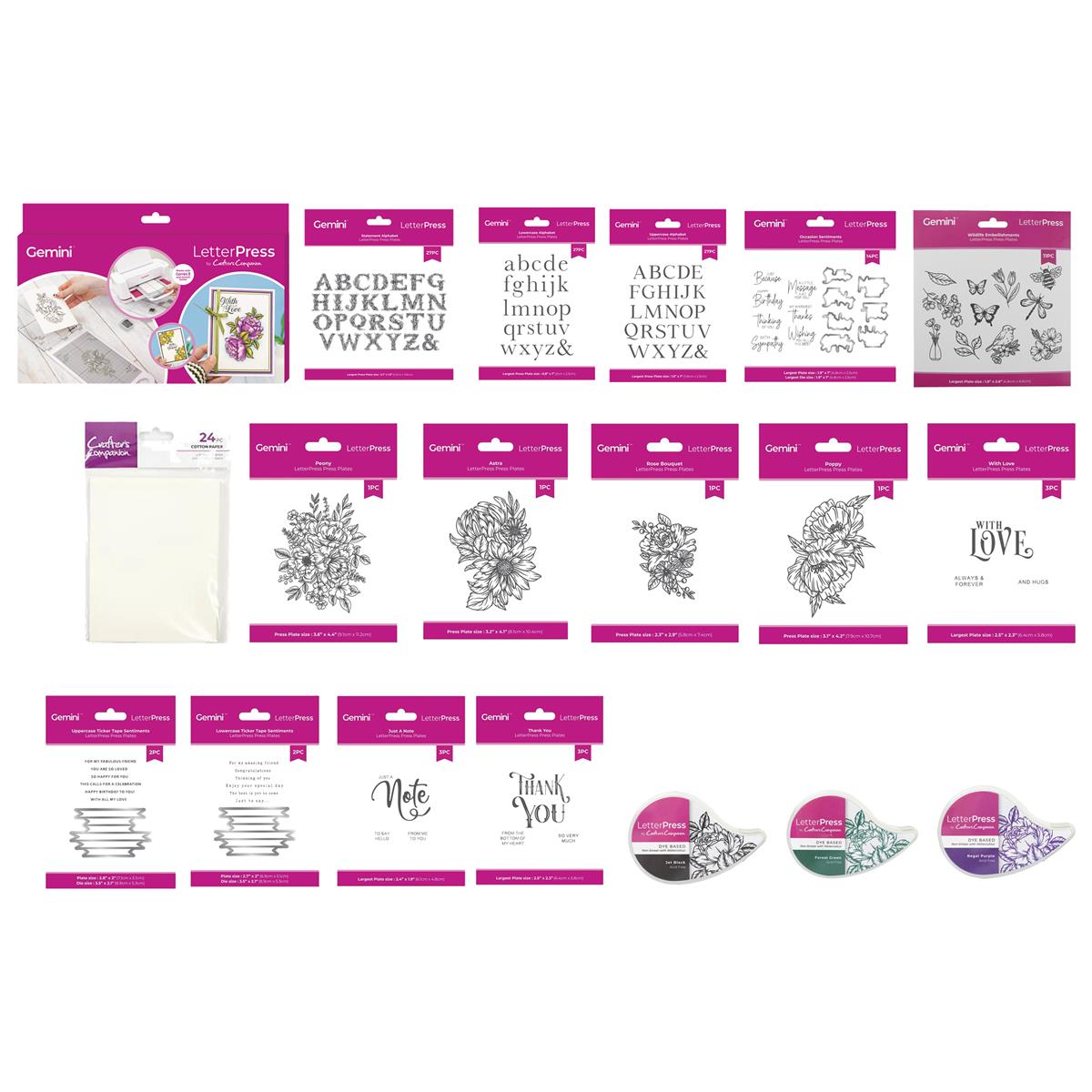 Gemini - LetterPress Machine & Essentials - Epic Bundle 2 | HobbyMaker