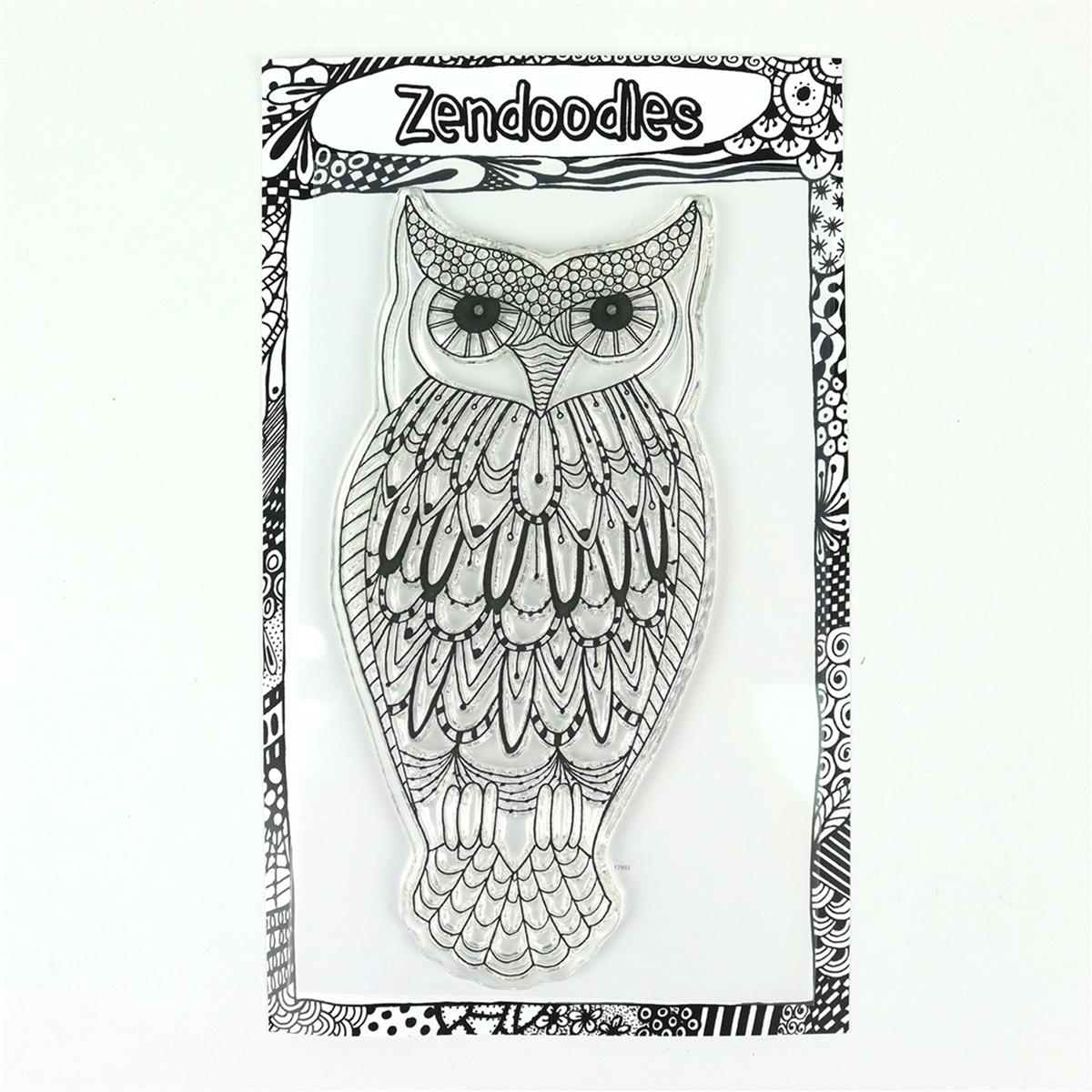Zendoodle Big Owl Clear Stamp | HobbyMaker