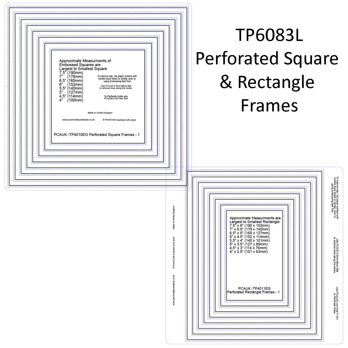 ParchCraft Australia (UK) - Perforated Square and Rectangle Frames ...