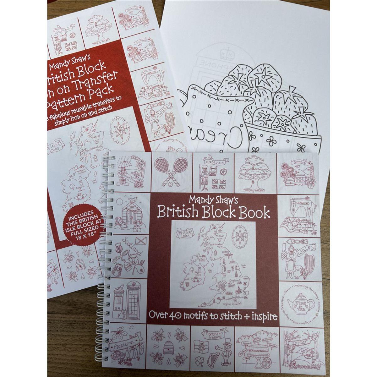 Mandy Shaw British Block Book plus Iron on Transfer Pack (Special Price ...