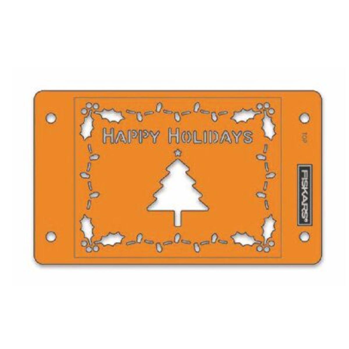 Stencil Happy Holidays | HobbyMaker