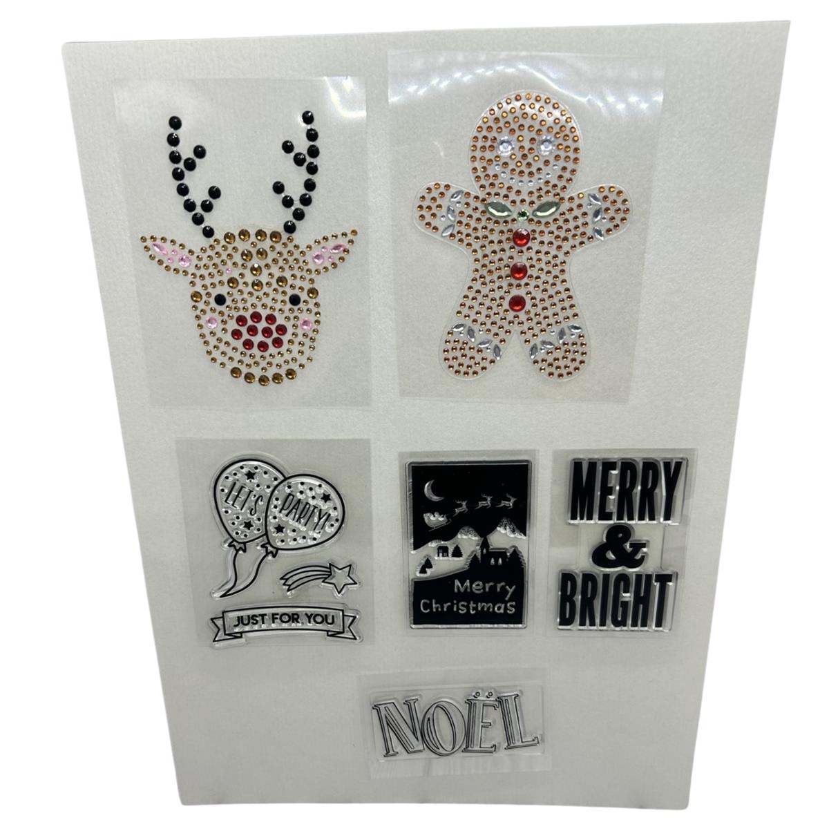Rhinestone sticker and stamp set | HobbyMaker