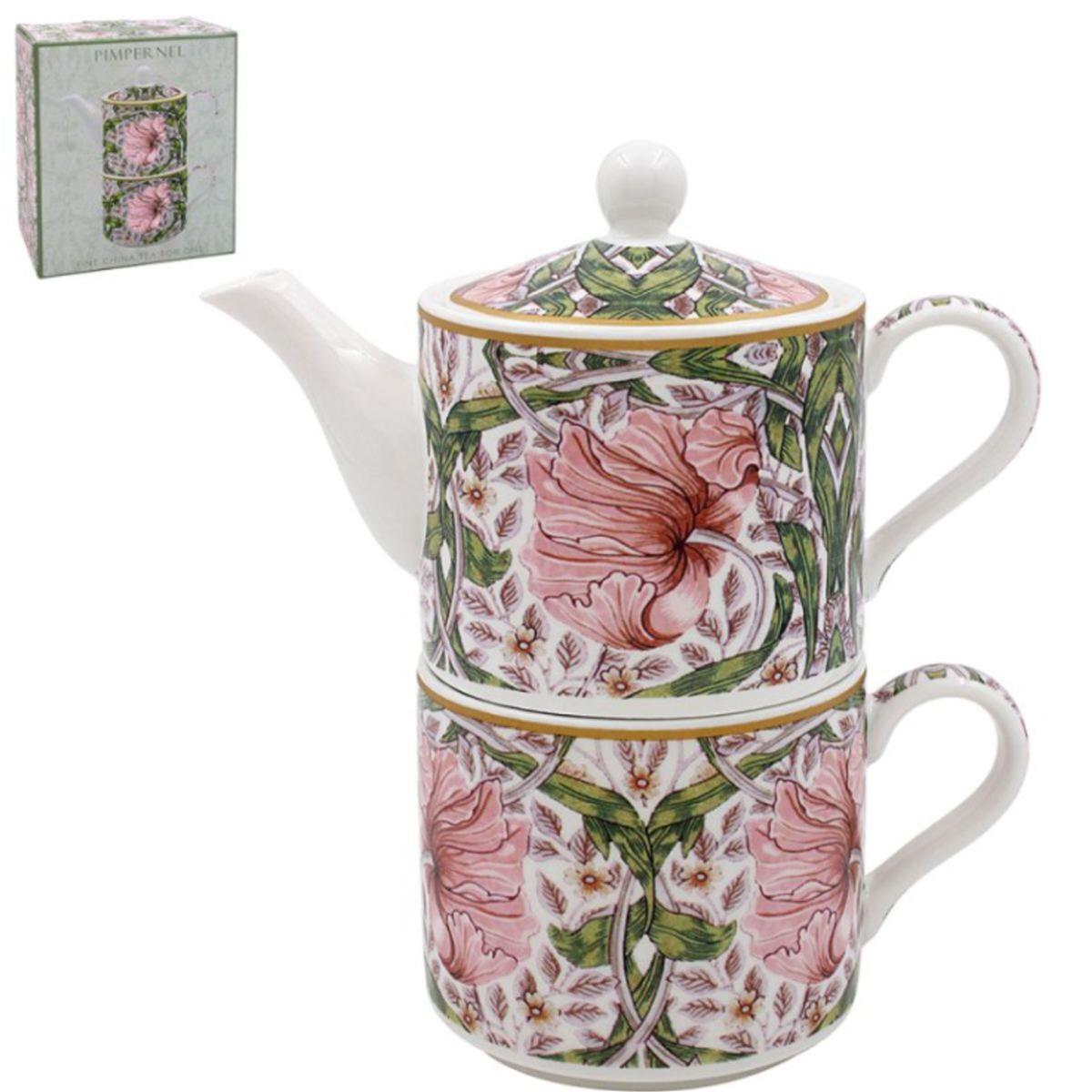 William Morris Pimpernel Tea for One Tea Set | SewingStreet