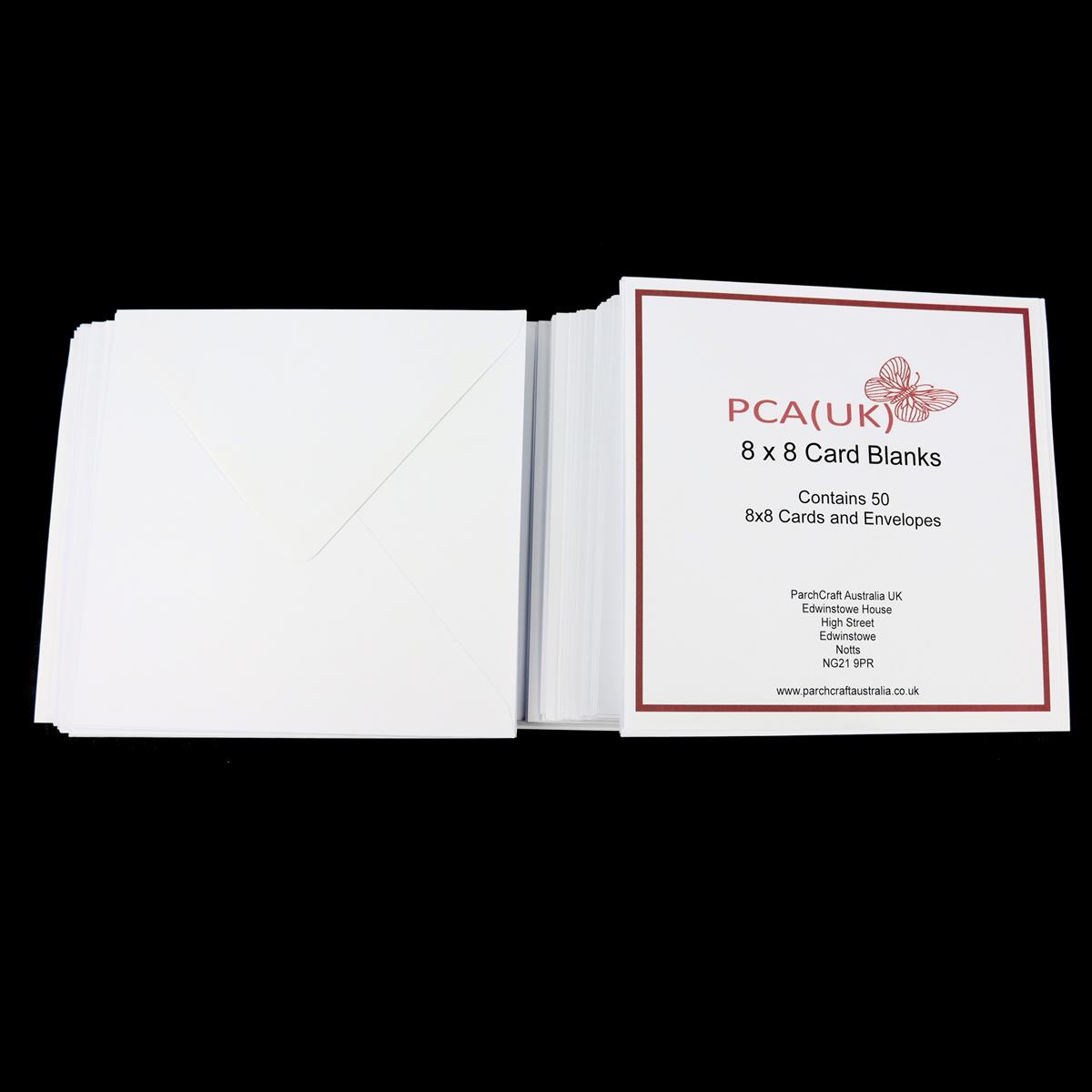 ParchCraft Australia (UK) - 50 8x8 Card Blanks & Envelopes | HobbyMaker