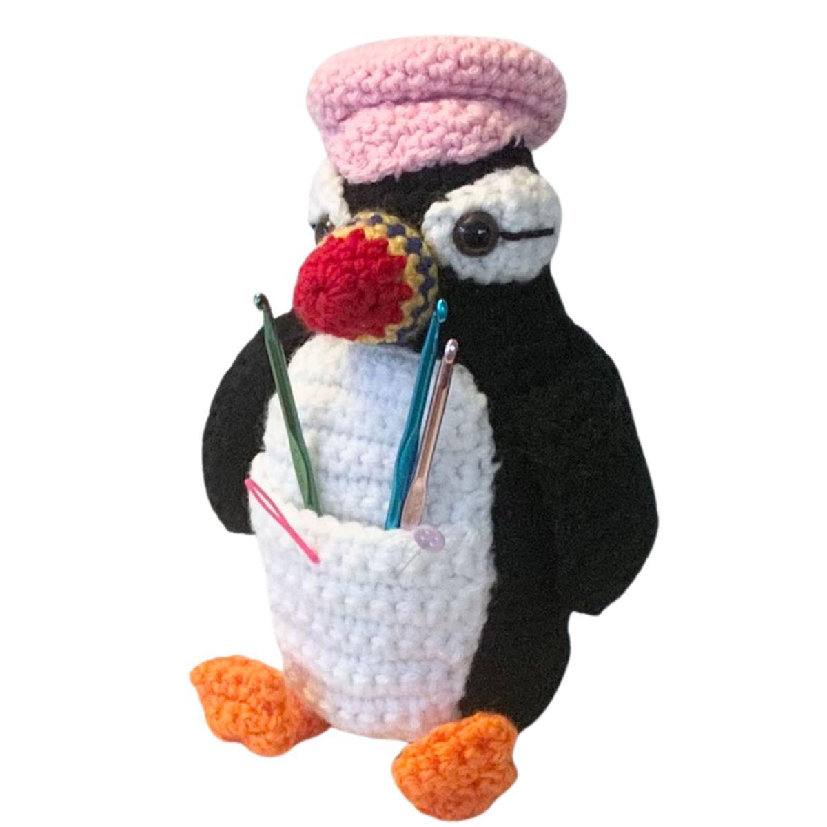 Joseph Bear Puffin Crochet Accessory Holder Crochet Kit | SewingStreet