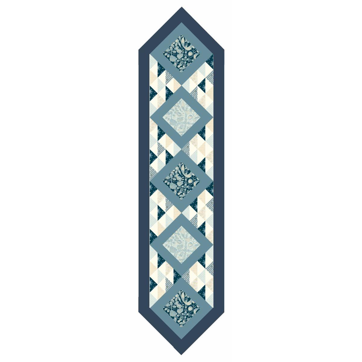 Sew Motion Blue Escape Picture This Table Runner Long Kit (20x77 ...