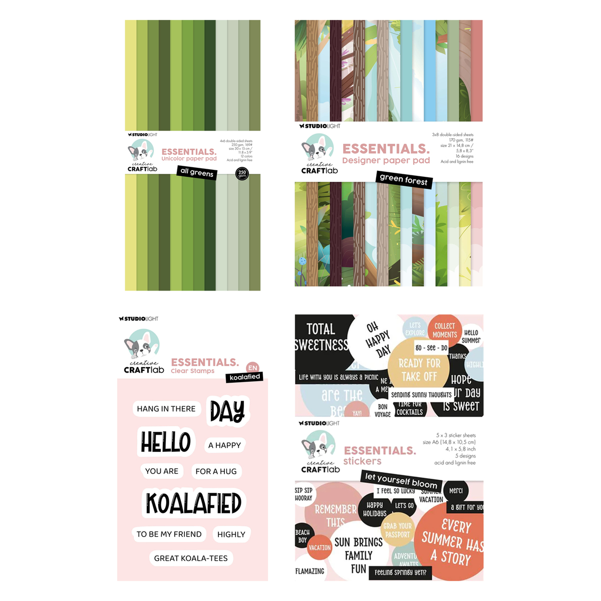 Creative Craft Lab, Stamps & Paper Pads, Incl FREE Stickers, | HobbyMaker