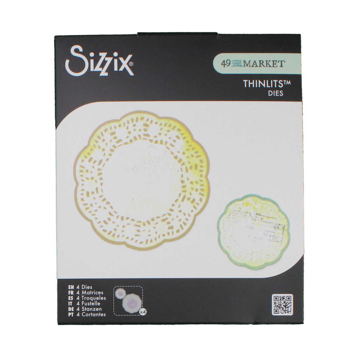 Sizzix® Thinlits™ Die Set 4PK Doily Duo by 49 & Market | HobbyMaker