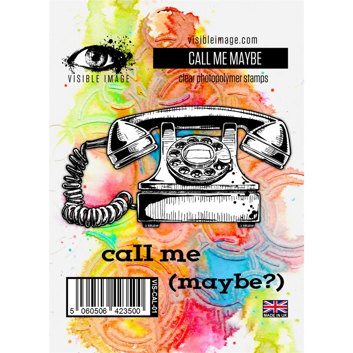 Visible Image Call Me Maybe 3 in x 4 in Clear Stamp Set | VisibleImage