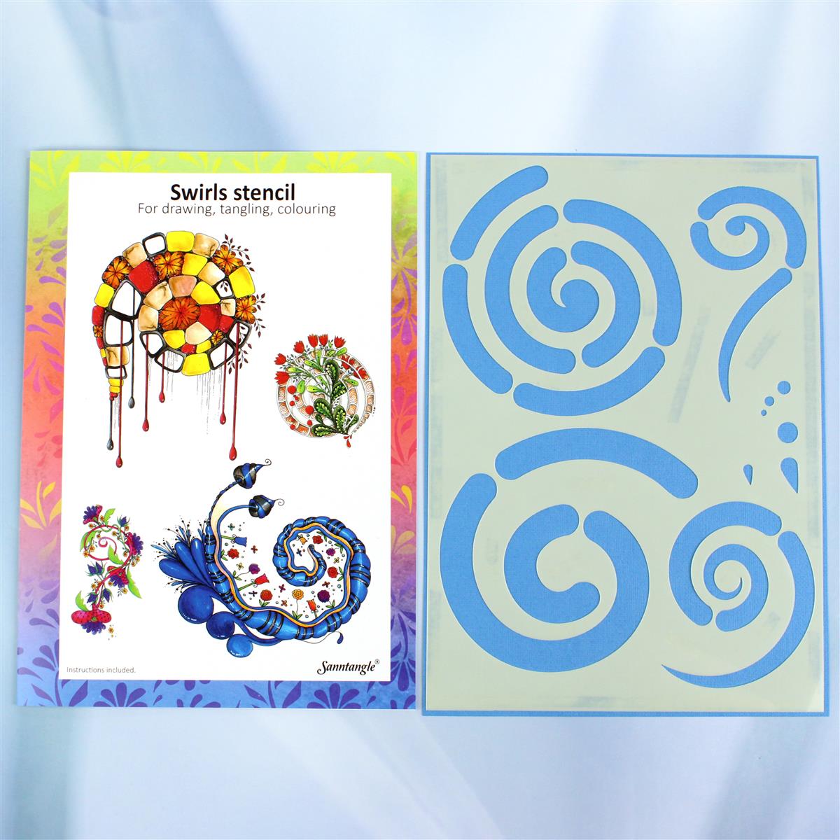 Sanntangle - Swirls Stencil | HobbyMaker