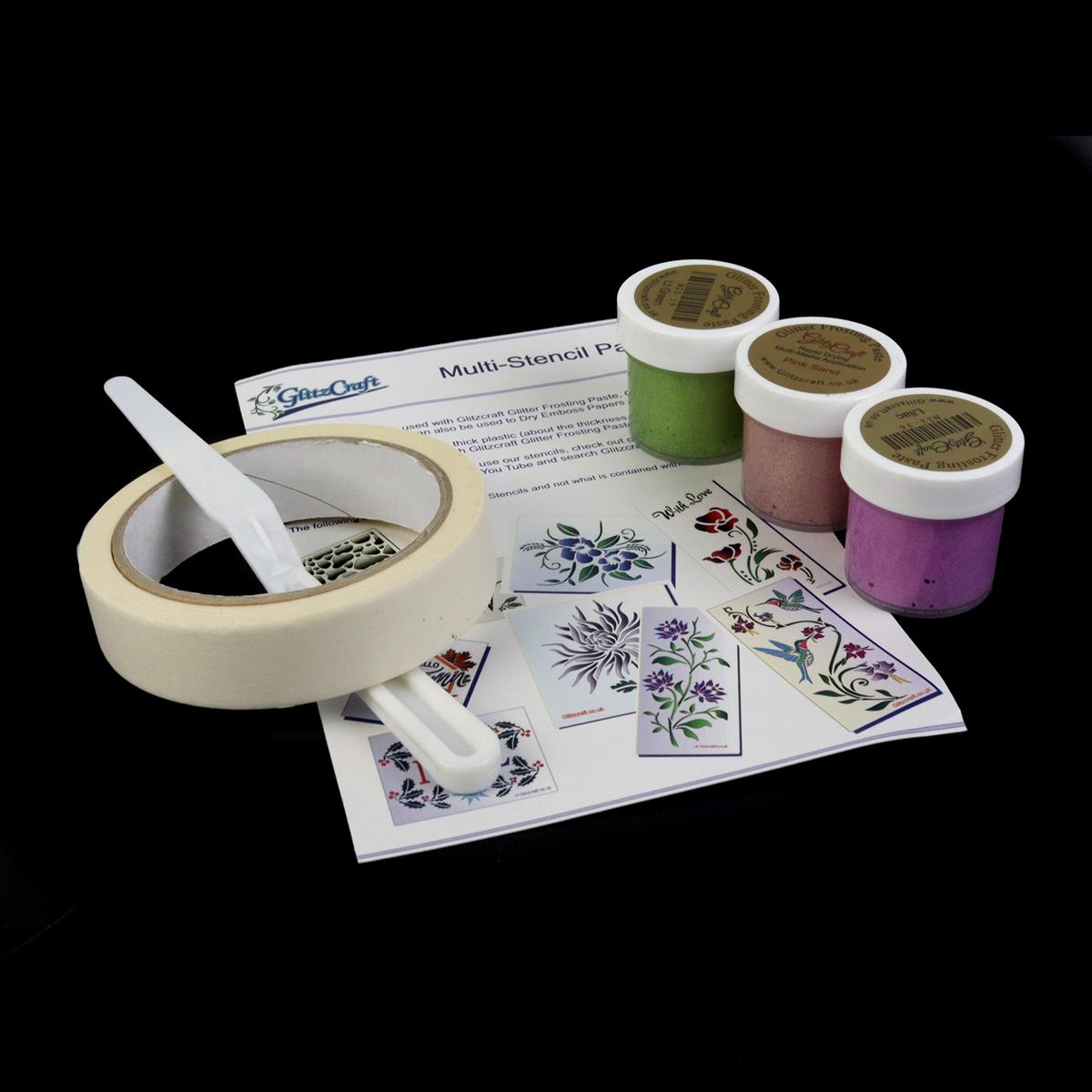 ROSE-BUNDLE, 3 layer stencil and paste kit | HobbyMaker