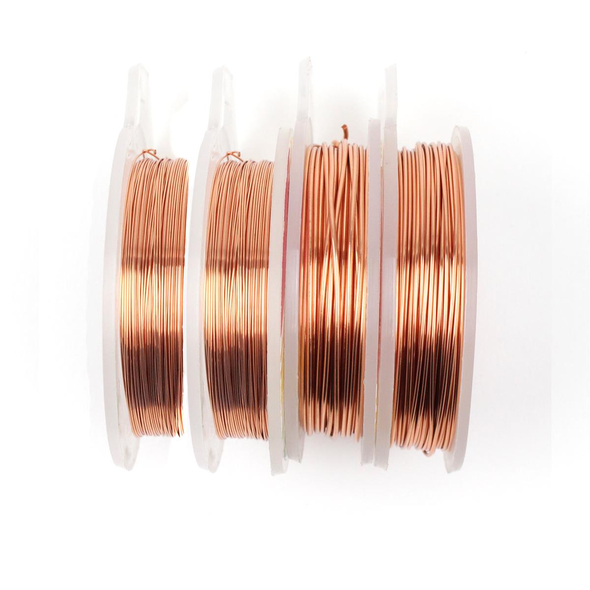 Say it with Roses inc; 48m Rose Gold Coloured Copper Wire | JewelleryMaker
