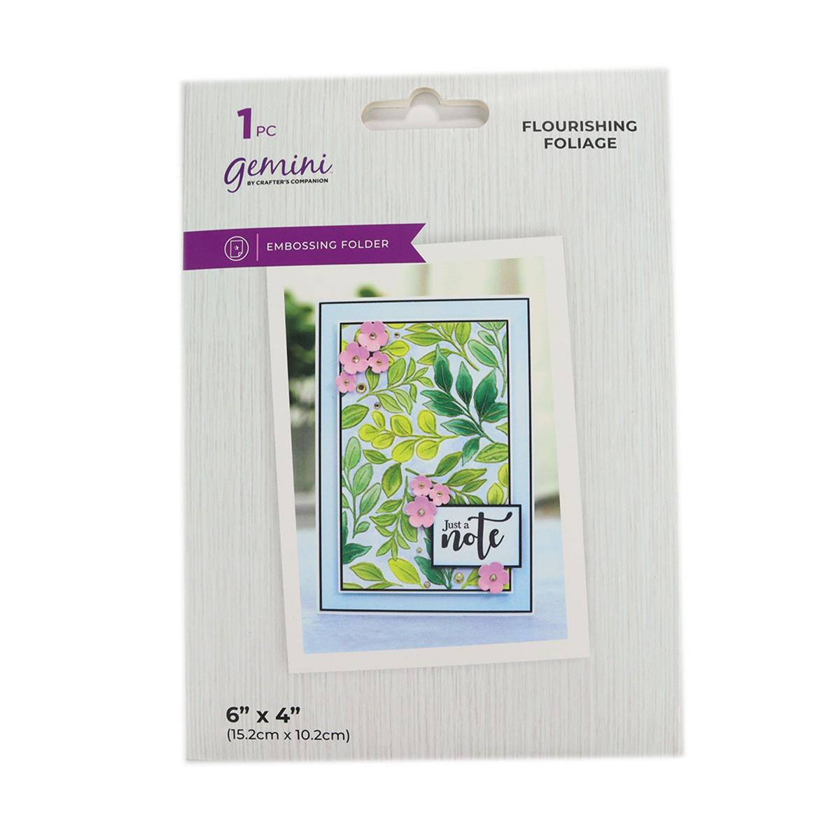 Gemini – Illustrated Embossing Folders – Flourishing Foliage | HobbyMaker
