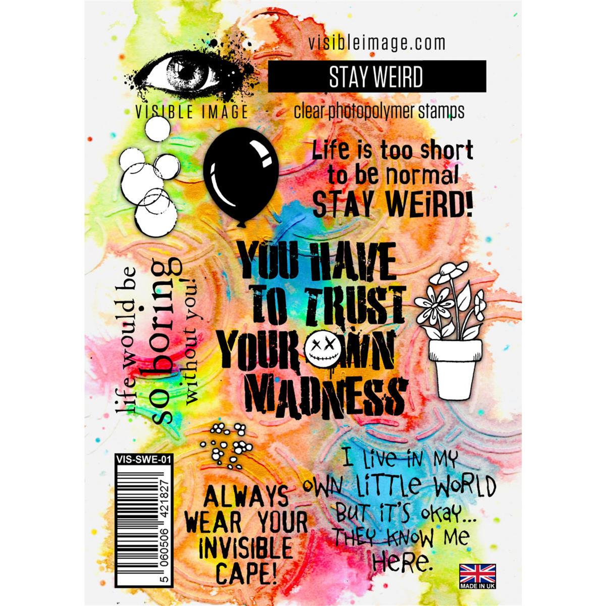 Visible Image Stay Weird Stamp Set | HobbyMaker