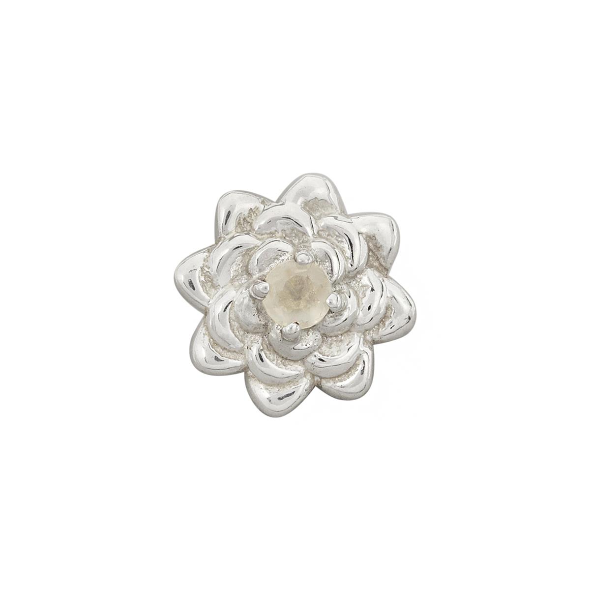 Gemstone Garden By Natalie Patten: 925 Sterling Silver Rose Bead ...