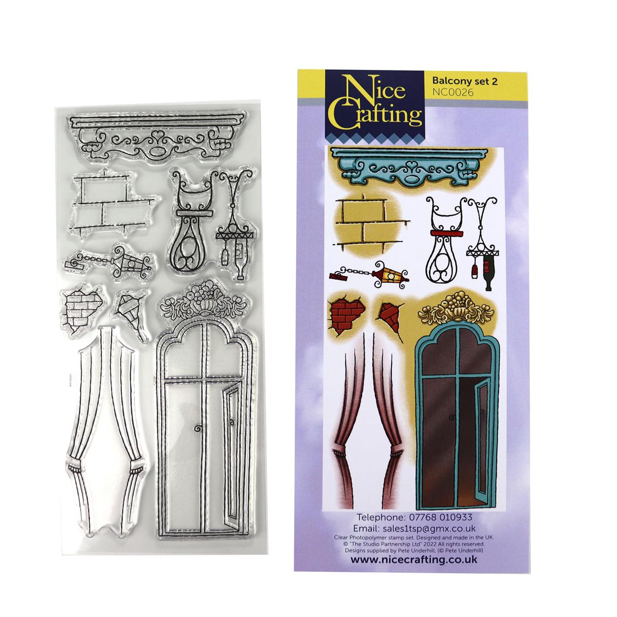 Nice Crafting - Balcony Set 2 - DL Stamp Set | HobbyMaker